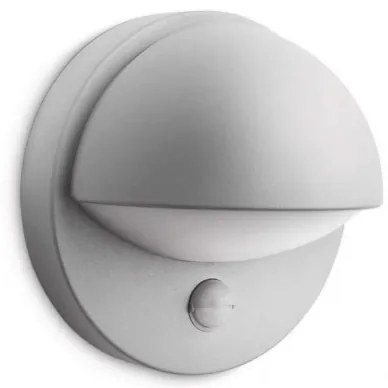 Philips 16246/87/16 venkovní nástěnné svítidlo june 1x 42w | e27 | ip44 - s pohybovým čidlem, šedá