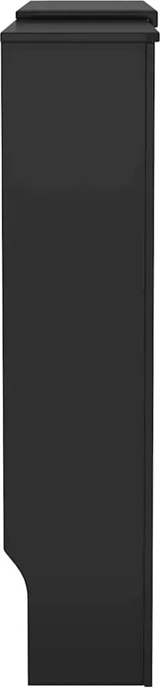 Kryt radiátoru 2 ks Černá 205 x 20,5 x 81,5 cm Kompozitní dřevo 3403238