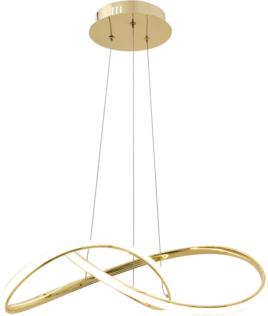 Toolight Toolight, LED stropní svítidlo, neutrální světlo 4000K, 32W, APP1601-CP, zlatá lesklá, OSW-05478