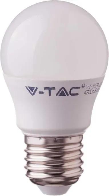 V-TAC LED žárovka mini GLOBE G45 5,5W/230V/E27/6400K/470Lm/200°/A+
