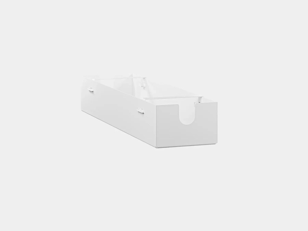 Organizér kabelů pod stůl Bílá / Malý (60 cm)