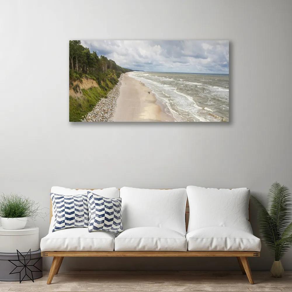 Obraz na plátně Pláž Moře Strom Příroda 100x50 cm