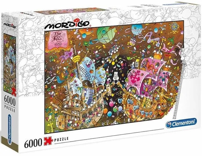 Clementoni - Puzzle 6000 Mordillo: Polibek