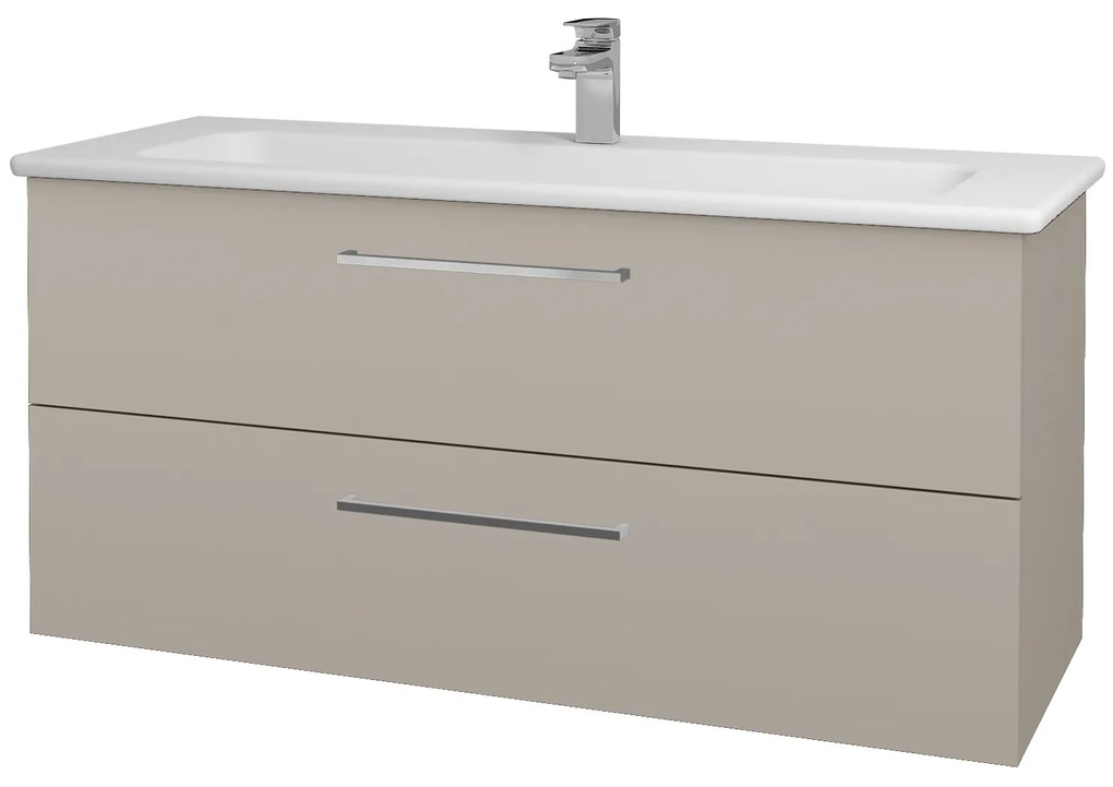 Dřevojas Koupelnová skříň GIO SZZ2 120 Varianta: N01 Bílá lesk / Úchytka T03 / D17 Colorado