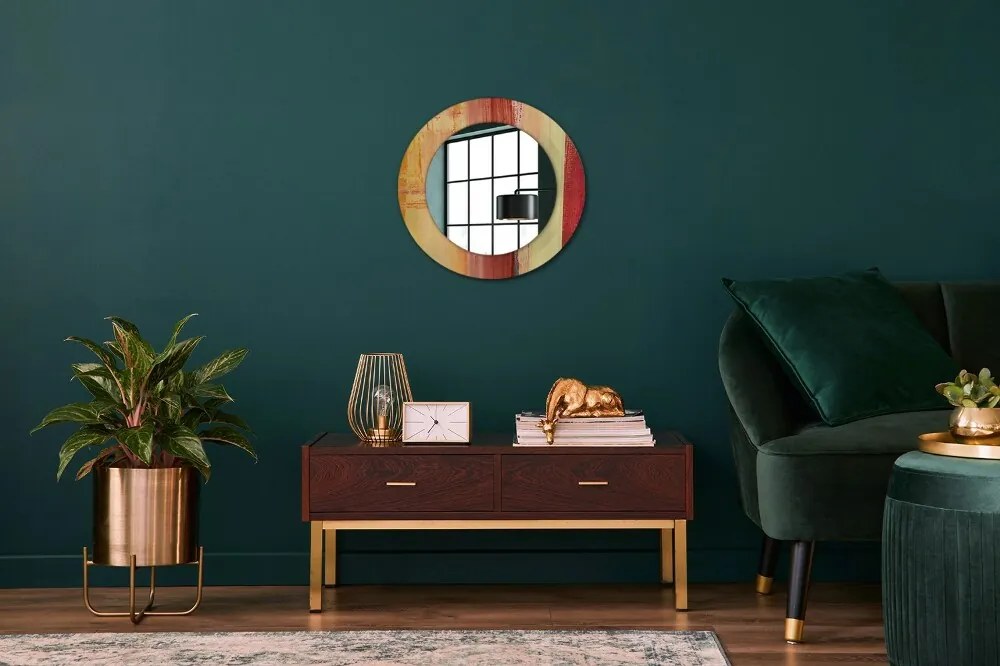 Kulaté dekorační zrcadlo Abstraktní obrázek