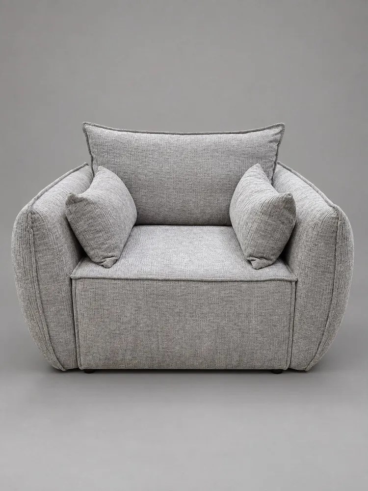 Světle šedé žinylkové křeslo Vanda - II. jakost – Mazzini Sofas
