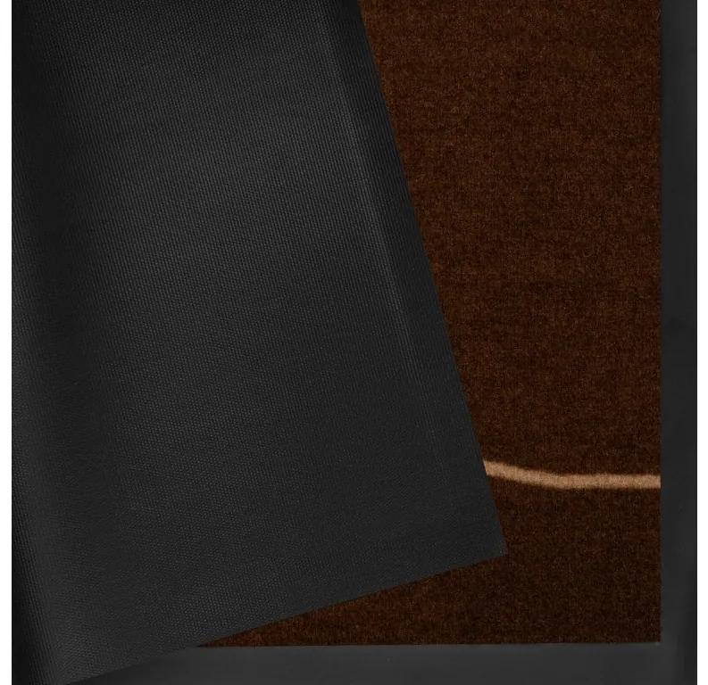 Hanse Home Collection koberce Protiskluzová rohožka Printy 103795 Darkbrown Beige Rozměry koberců: 40x60