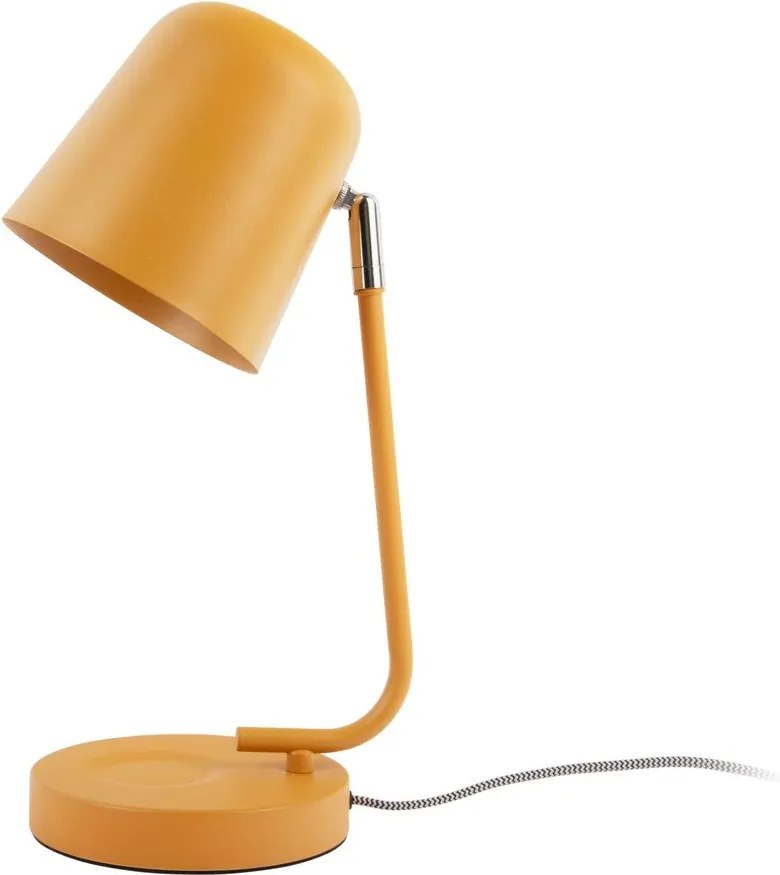 Okrově žlutá kovová stolní lampa (výška 38,5 cm) Encantar – Leitmotiv
