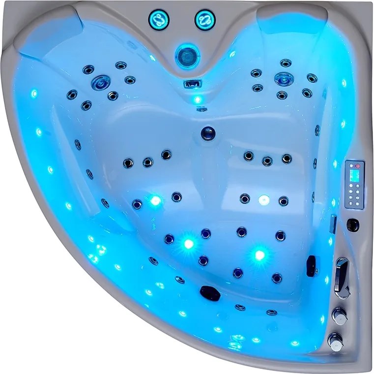 BPS-koupelny Hydromasážní vana HYD-RO764L 150x150 LEVÁ s ohřevem vody