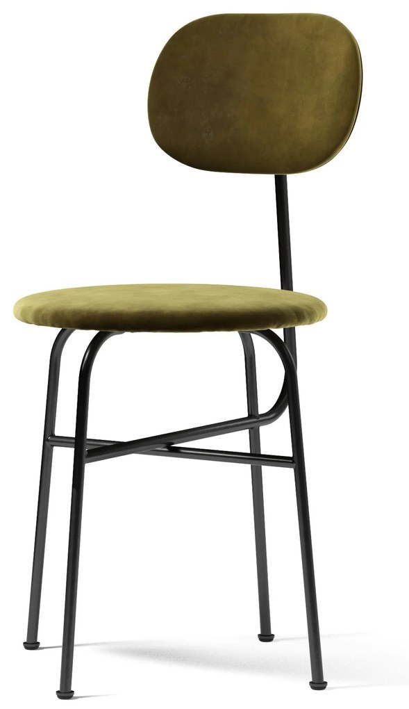 AUDO (MENU) Židle Afteroom Dining Chair Plus, Black Steel / City Velvet CA7832
