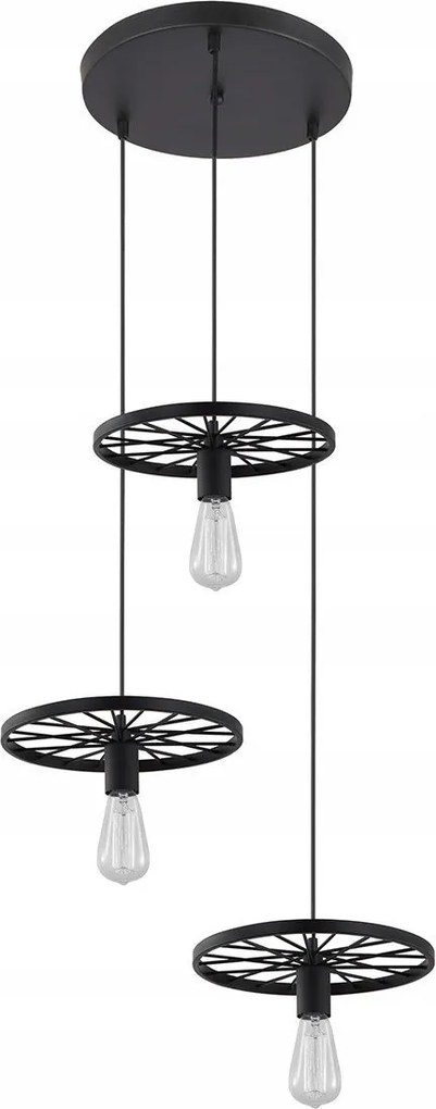 Závěsná lampa Federico MDM-2708-3 Bk Italux