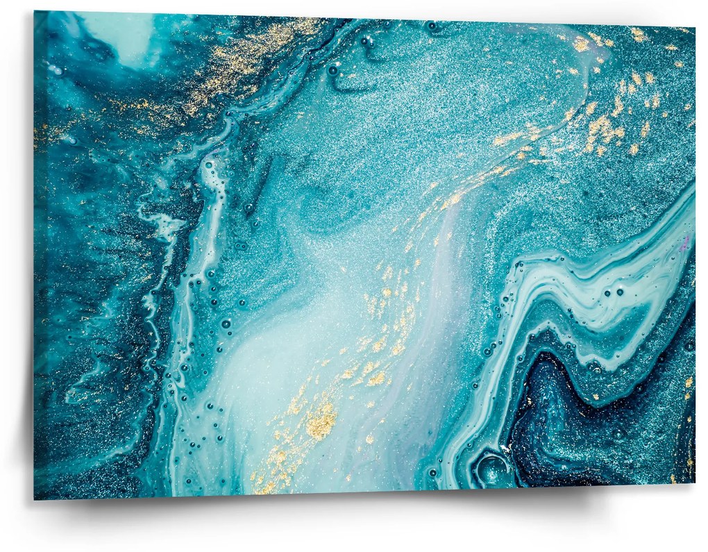 Obraz SABLO - Modrý pigment 50x50 cm
