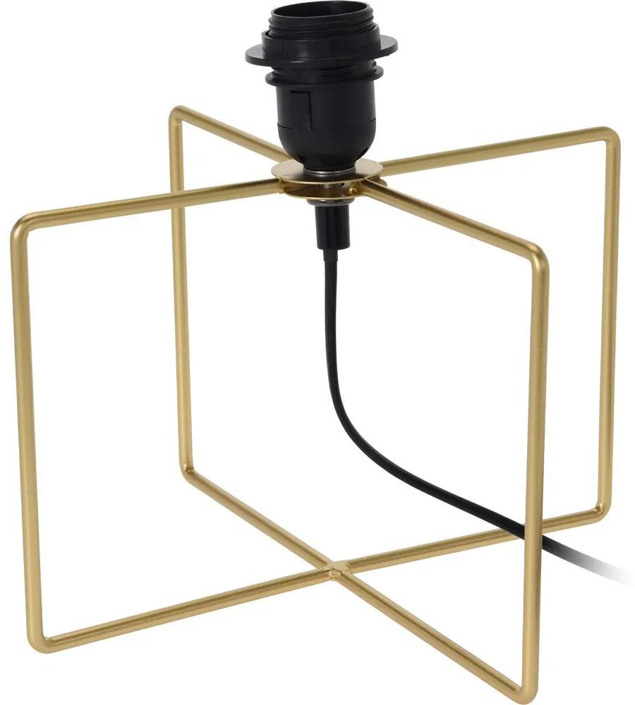Kovová stolní lampa ve zlaté barvě LOFT, 25 cm