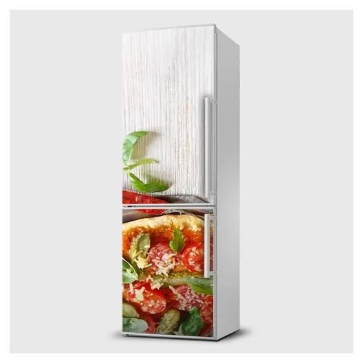 E-shop24, Pi51SL1318, Rozměr 65x180 cm, Fototapeta samolepící na lednice - Pizza