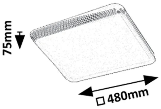 Rabalux 71166 - LED Stropní svítidlo DRUZOR LED/40W/230V 3000K