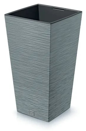 PROSPERPLAST Květináč - FURU SQUARE Rozměr: 39,5x39,5 cm, Barva: beton