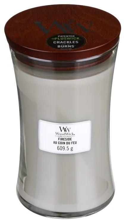 WoodWick Svíčka Fireside váza velká, 609,5 g