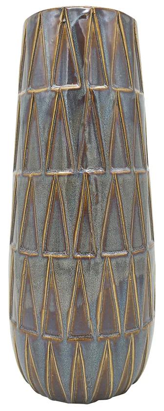 PRESENT TIME Sada 2 ks Hnědá keramická váza Nomad velká ∅ 14 × 33 cm