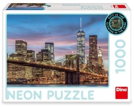 Dino Puzzle New York neon 1000 dílků