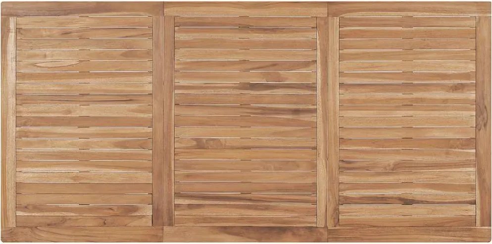 Zahradní jídelní stůl 180 x 90 x 77 cm masivní teakové dřevo 315621