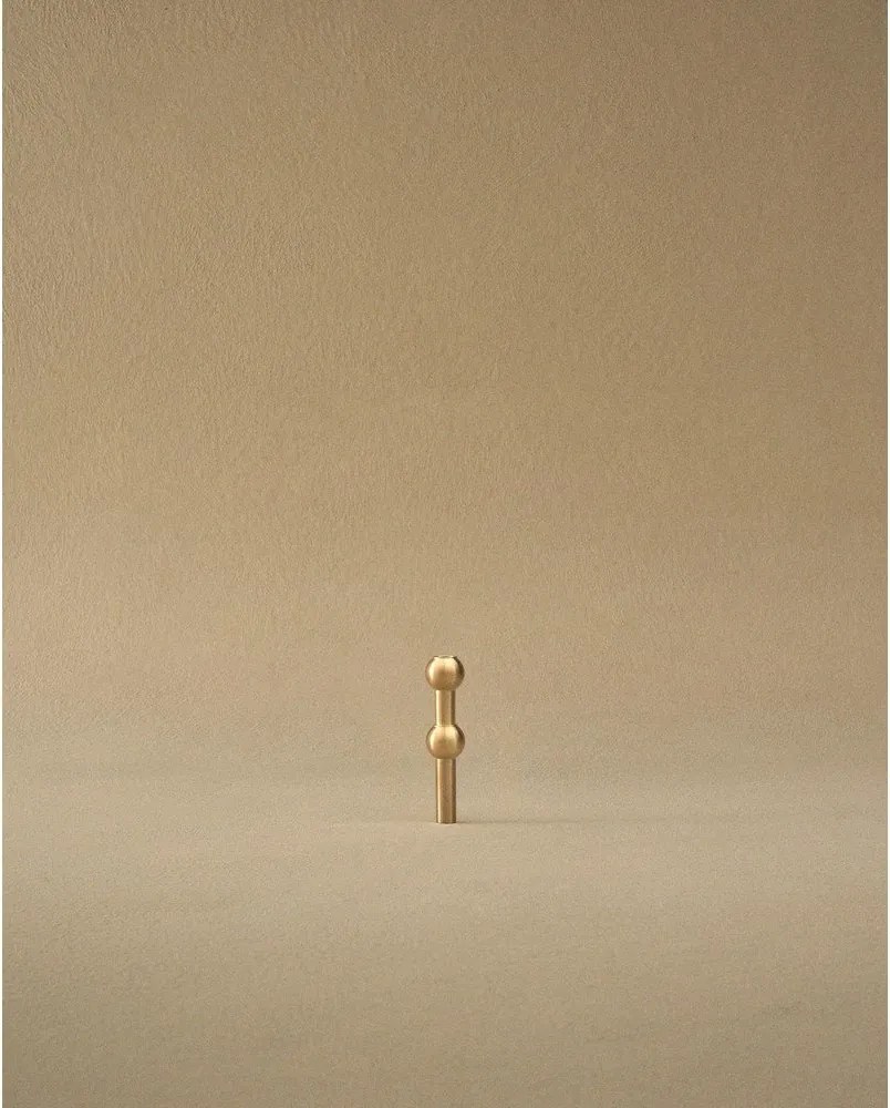 Kovová váza v mosazné barvě (výška 10 cm) Nagel – STOFF Nagel