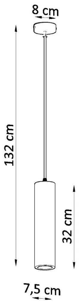Závěsné svítidlo Nancy, 1x bílé keramické stínítko