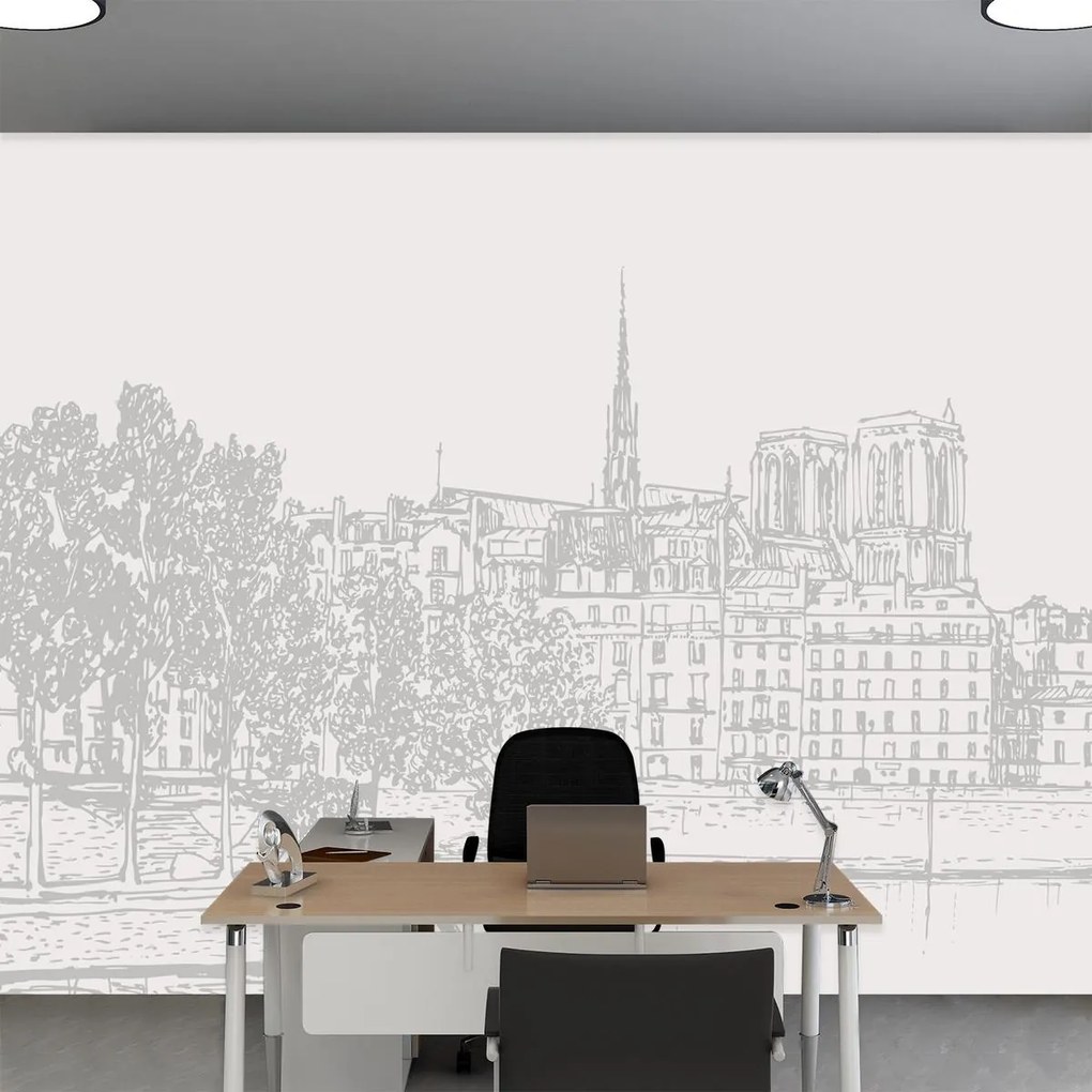 Fototapeta - Nákres města (245x170 cm)