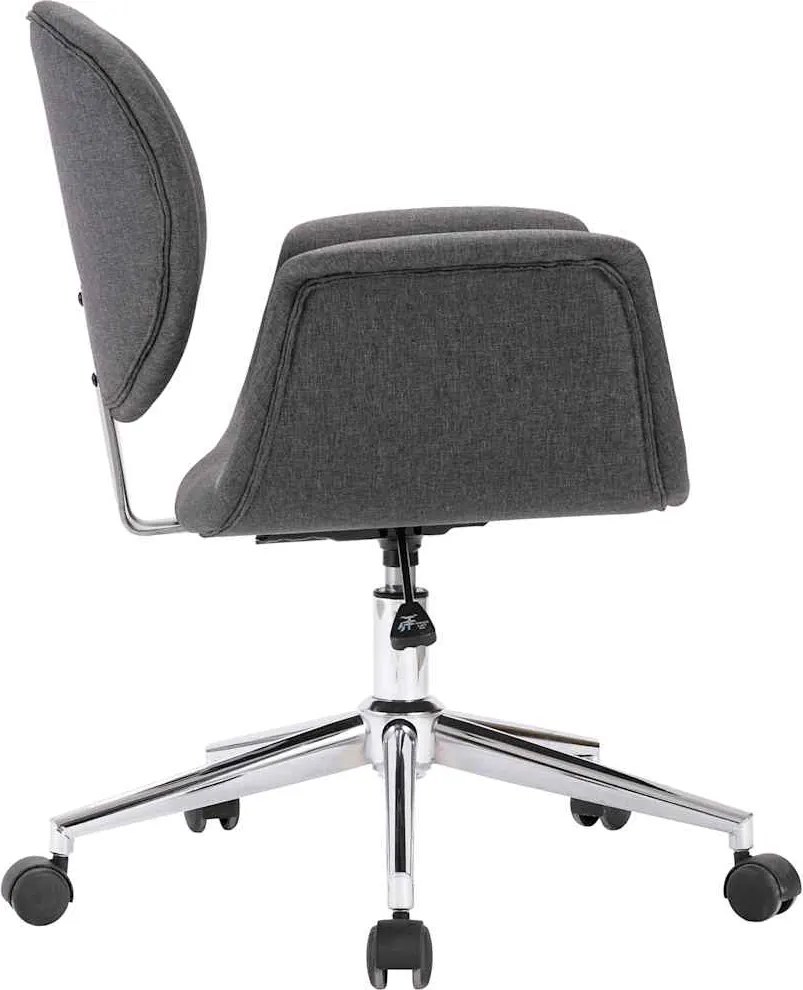 Otočná jídelní židle šedá textil 287394