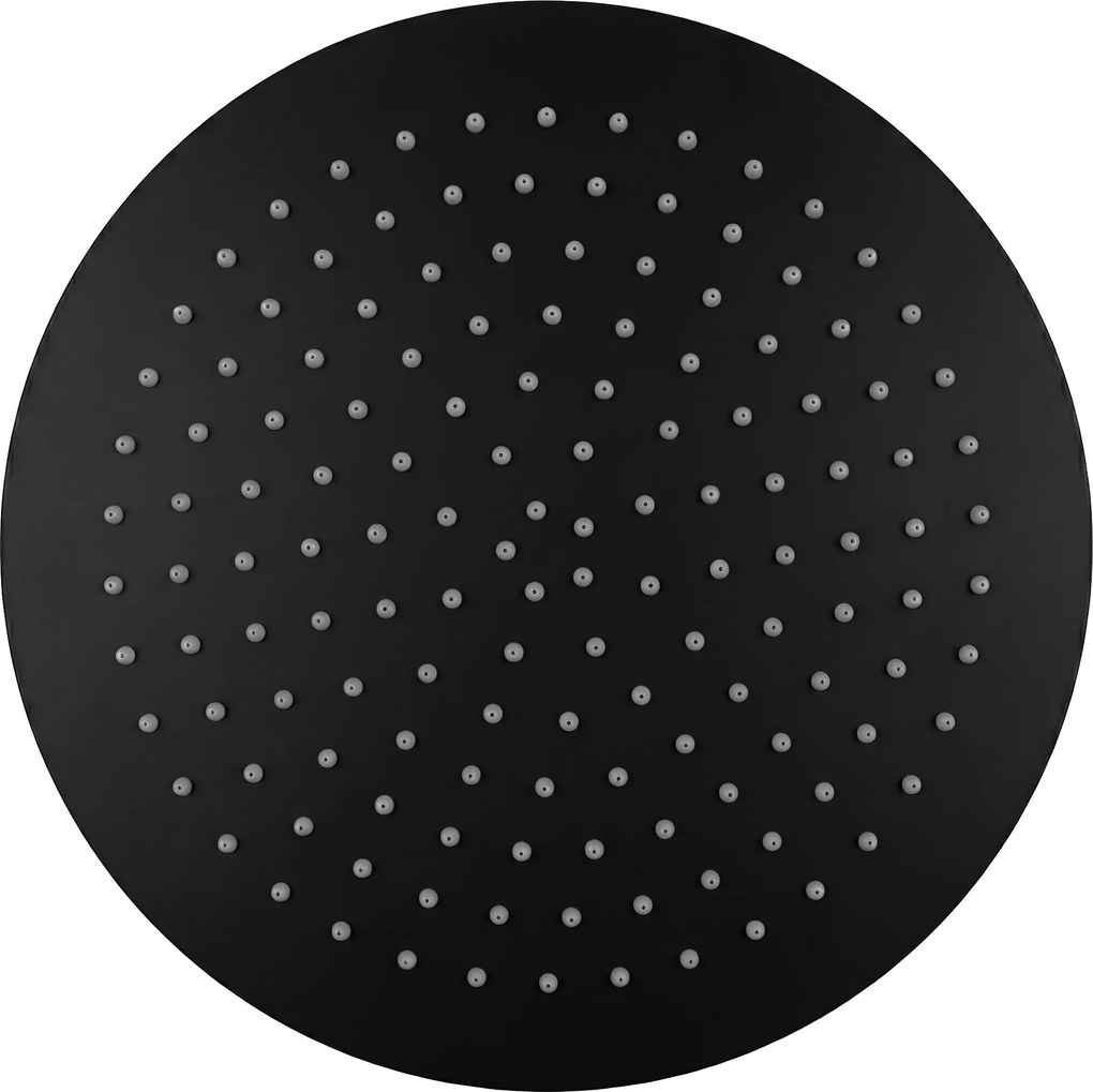 Rea Rea, kulatá dešťová sprchová hlavice, JS-P014B, 30cm, černá matná, REA-P8603