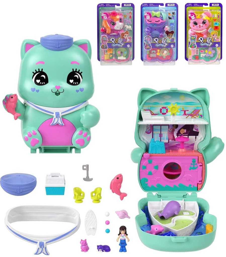 MATTEL Polly Pocket Pidi Pocketka do kapsy různé druhy s překvapením 25jfg56
