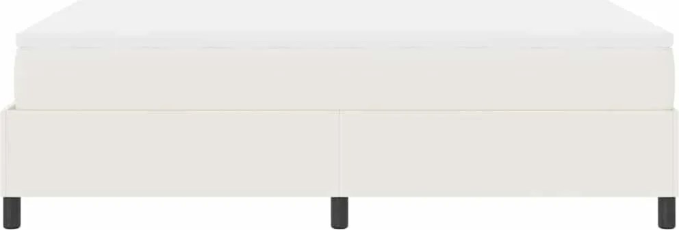 Postel s boxspringem Krémová a bílá 120 x 190 cm 3337454