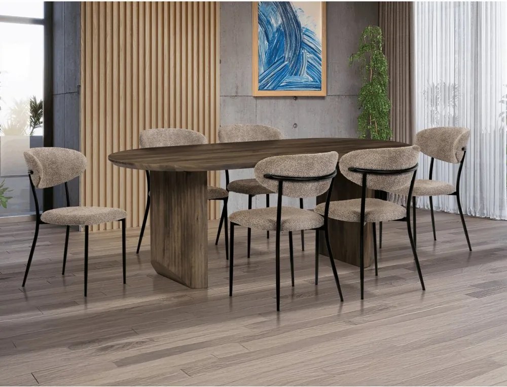Stůl jídelní, MDF deska, 3D dekor ořech. (200 x 100) cm