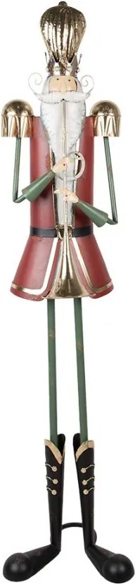 Veliká kovová socha Louskáček Nutcracker - 39*39*174 cm