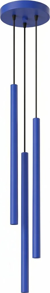 Sollux Lighting Závěsné svítidlo PASTELO 3P ultramarínové