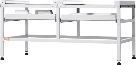 Stojan na pračku podstavec 123,2 × 63,5 cm 267,6 kg s dvojitým zásobníkem