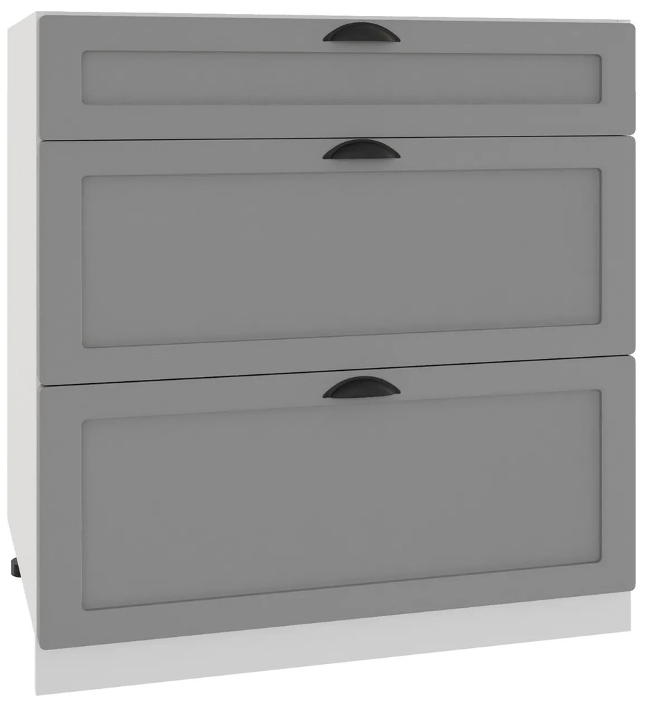 Dolní skříňka ADELINE D80 S/3 šedý mat