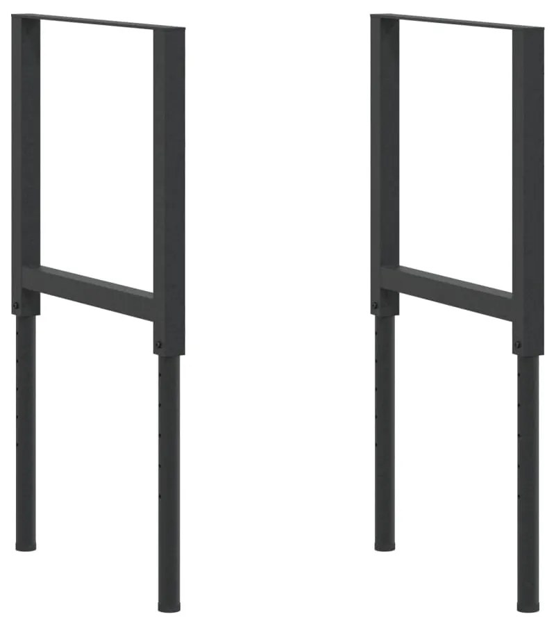 Nastavitelné rámy pracovního stolu 2 ks kov 55 x (69–95,5) cm 147931