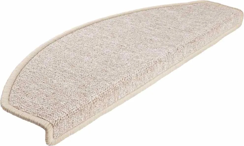 Schodové rohože 20 ks 65 x 24 x 4 cm béžové, půlkulaté, velké 3365795