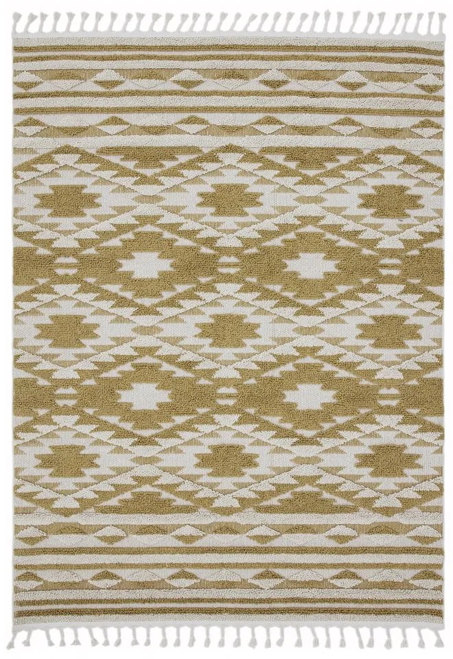 Žlutý koberec Asiatic Carpets Taza, 120 x 170 cm