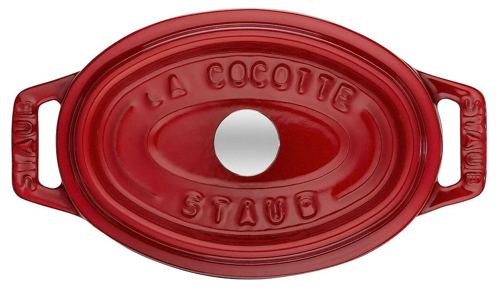 Staub Cocotte Mini hrnec oválný 11 cm/0,25 l višňová, 1101106