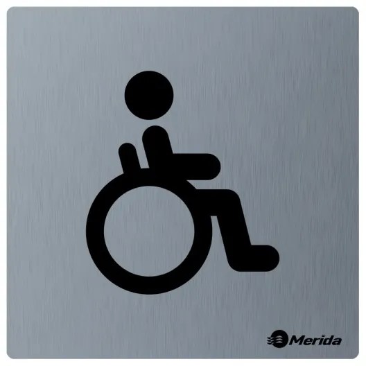 Piktogram Merida Stella - WC invalidé, matný nerez