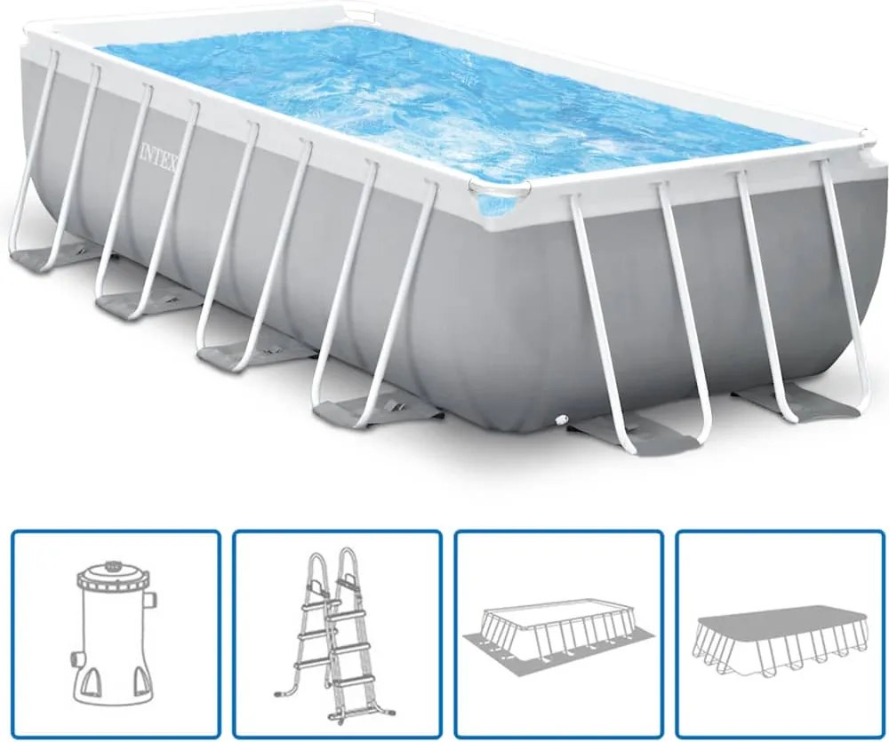 INTEX Bazénový set Prism Frame obdélníkový 488 x 244 x 107 cm 26792GN