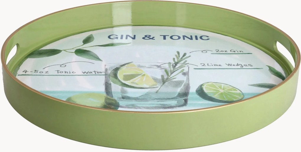 Kulatý tác Gin & Tonic Serving Summer Time