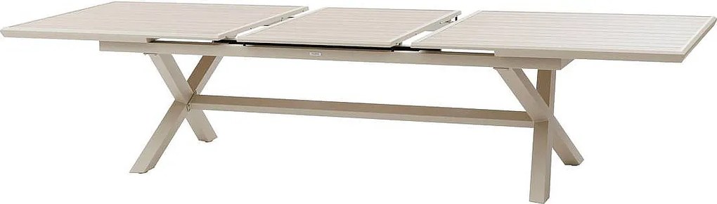 DEOKORK Hliníkový stůl BERGAMO 250/330 cm (ivory)