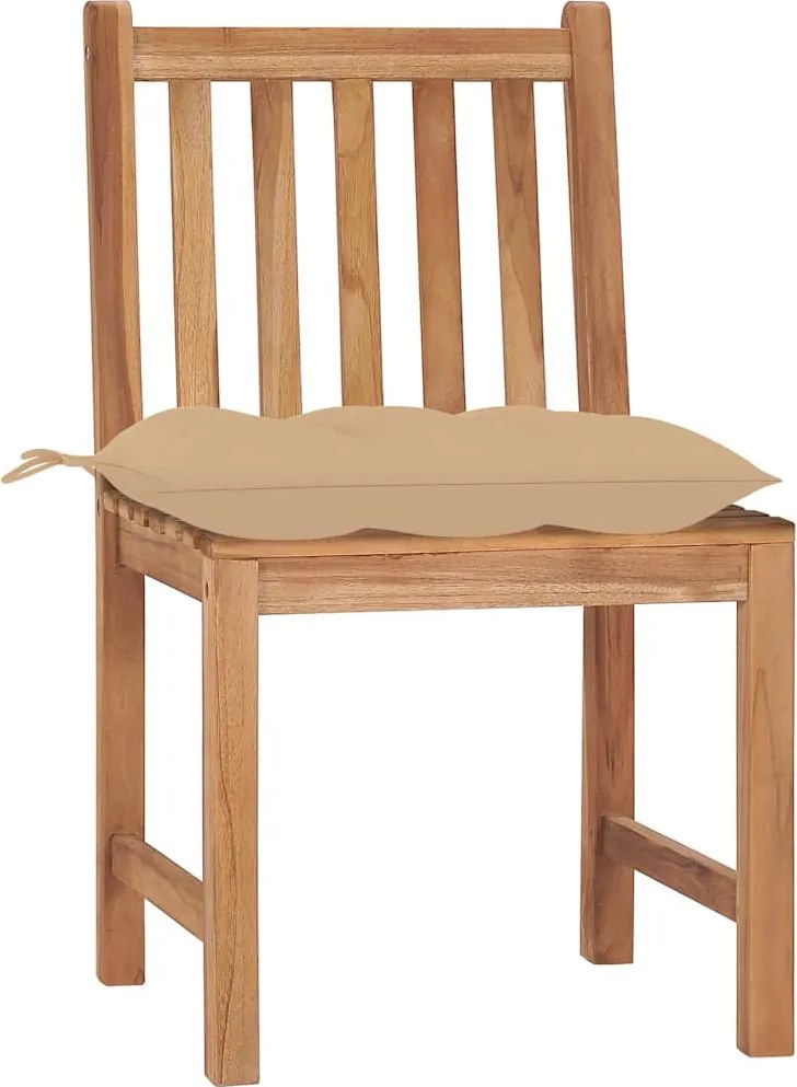 Zahradní židle s poduškami 8 ks masivní teak 3073160