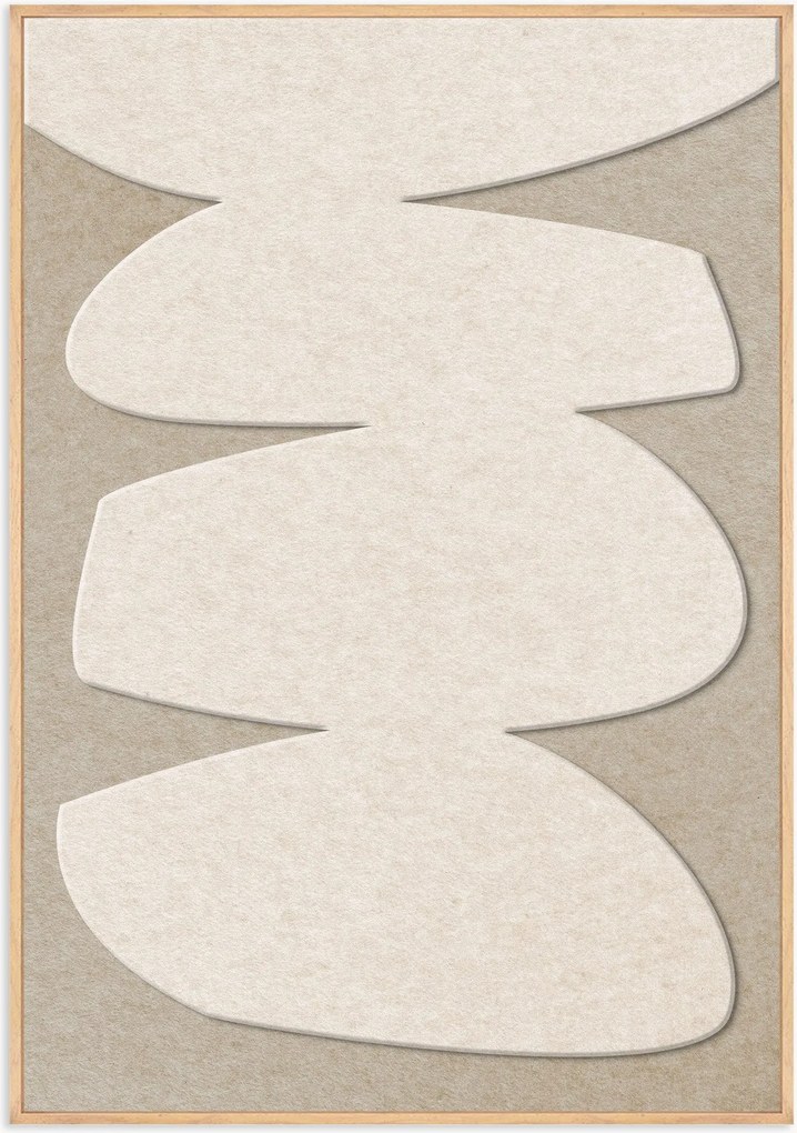 Zarámované akustické nástěnné umění Stone Balance 1