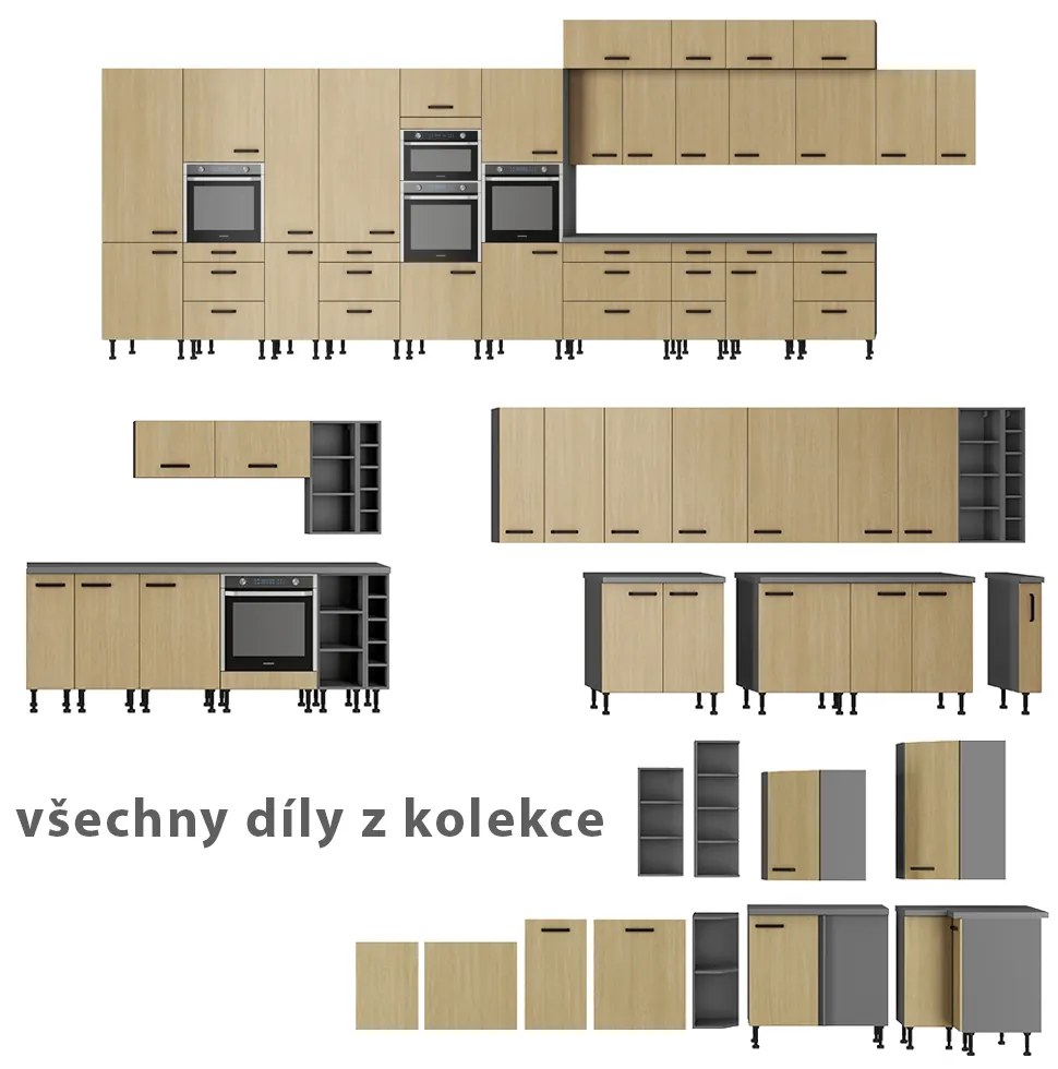 SCANDI sc | kuchyňský sokl | 100 cm | výška 15 cm | šedá antracit