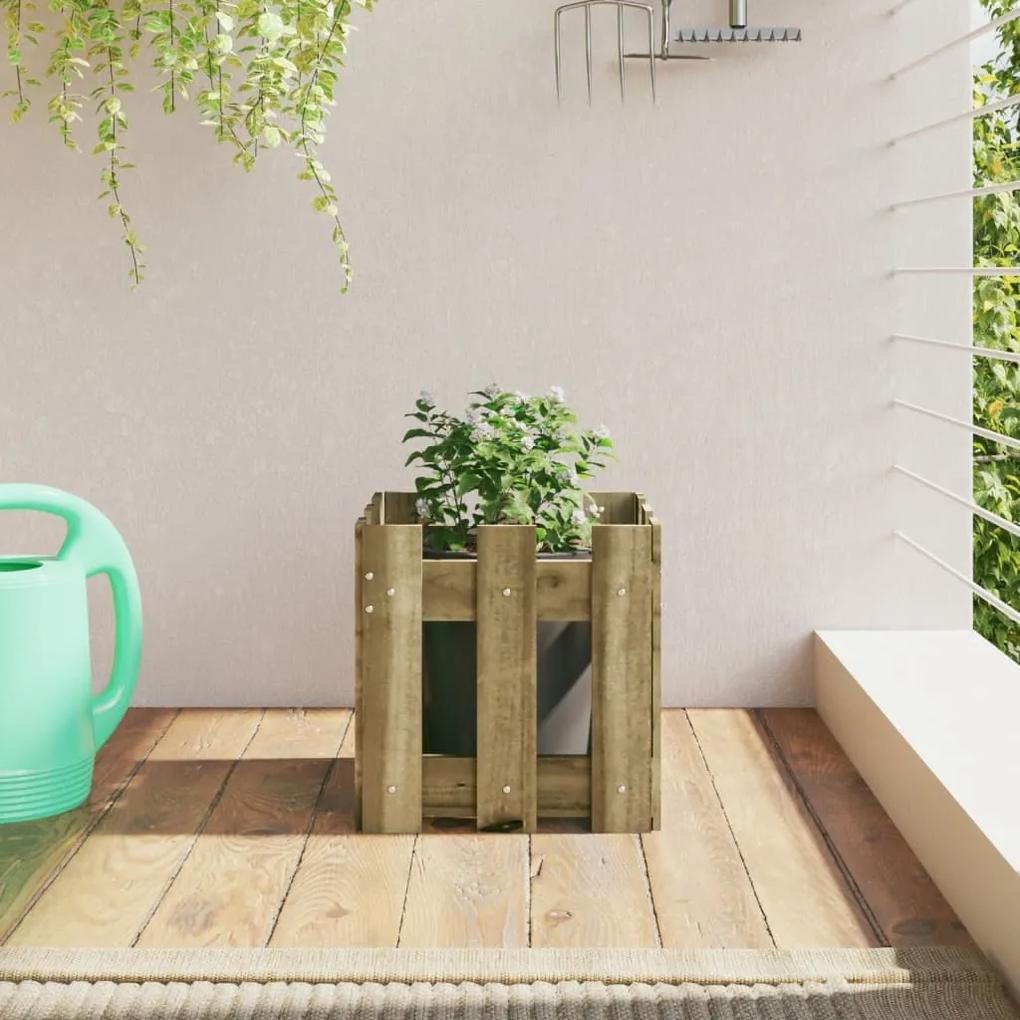 Zahradní truhlík plotový design 30x30x30 cm impregnované dřevo - Default Title