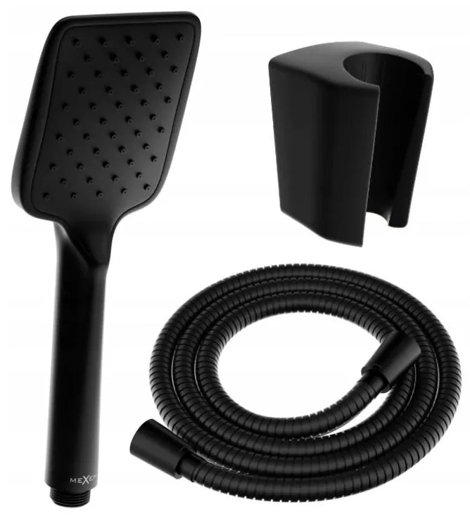 Mexen příslušenství - 1-bodový ruční sprchový set R-62, černý, 785626052-70