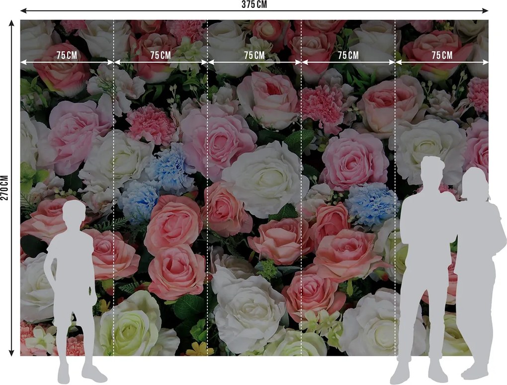 Fototapeta na míru Koberec Růží | Vliesová fototapeta na zed' | DFTNXXL2428